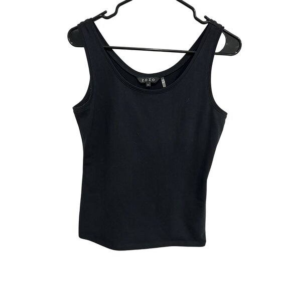 Zozo | Tops | Zozo Scoop Neck Sleeveless Tank Top Solid Black Sz Medium ...